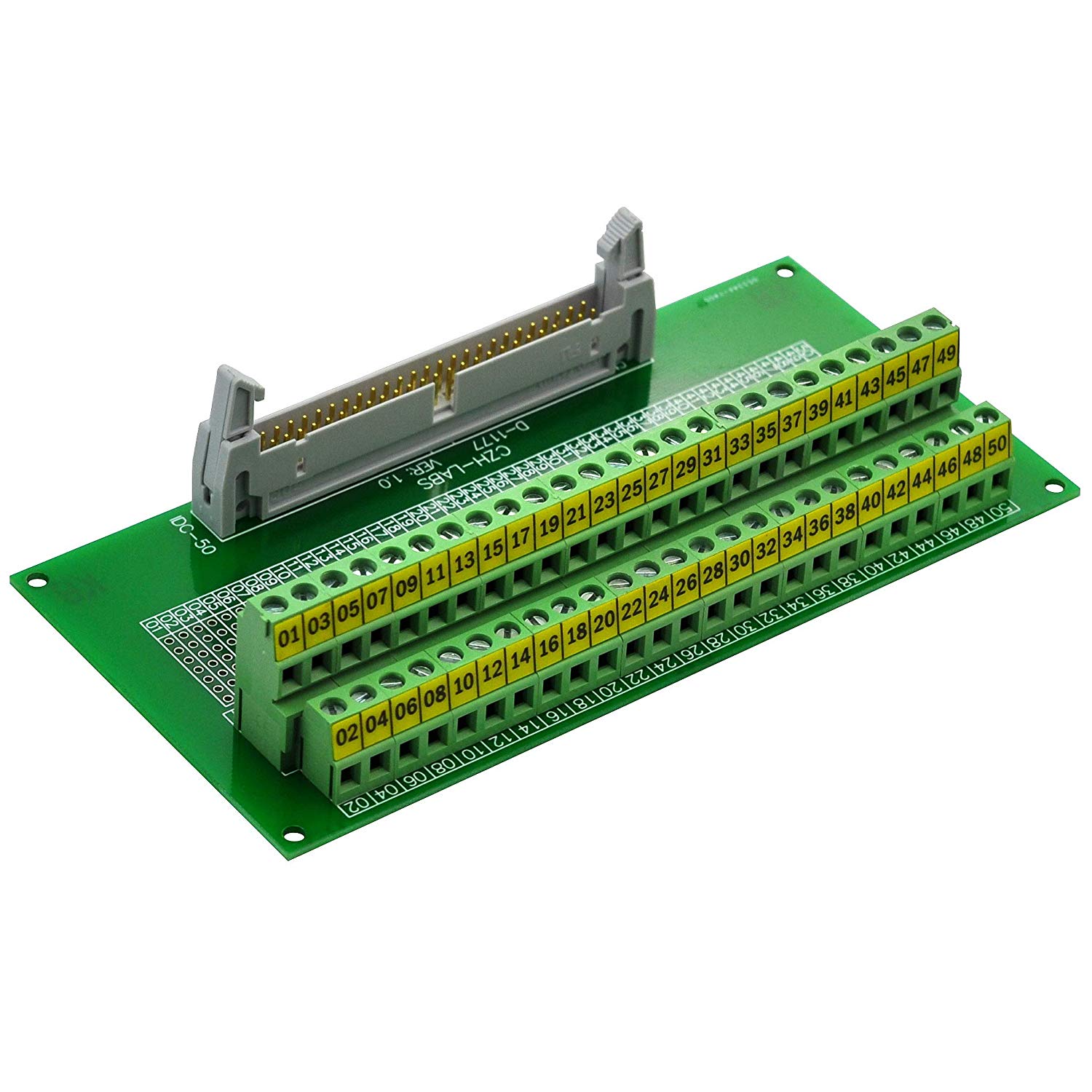 CZH-LABS IDC-50 Male Header Connector Breakout Board Module, IDC Pitch ...