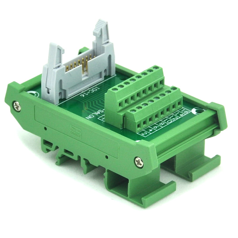 ELECTRONICS-SALON IDC-16 DIN Rail Mounted Interface Module, Breakout ...