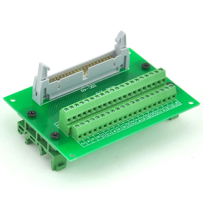 ELECTRONICS-SALON IDC40 Header Interface Module with Simple DIN Rail ...