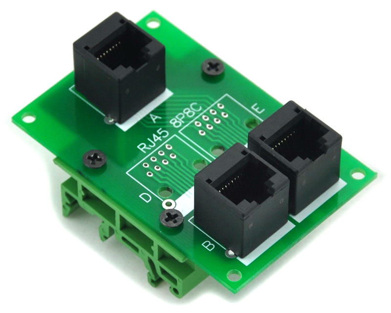 ELECTRONICS-SALON RJ45 8P8C Splitter Board Interface Module with Simple ...