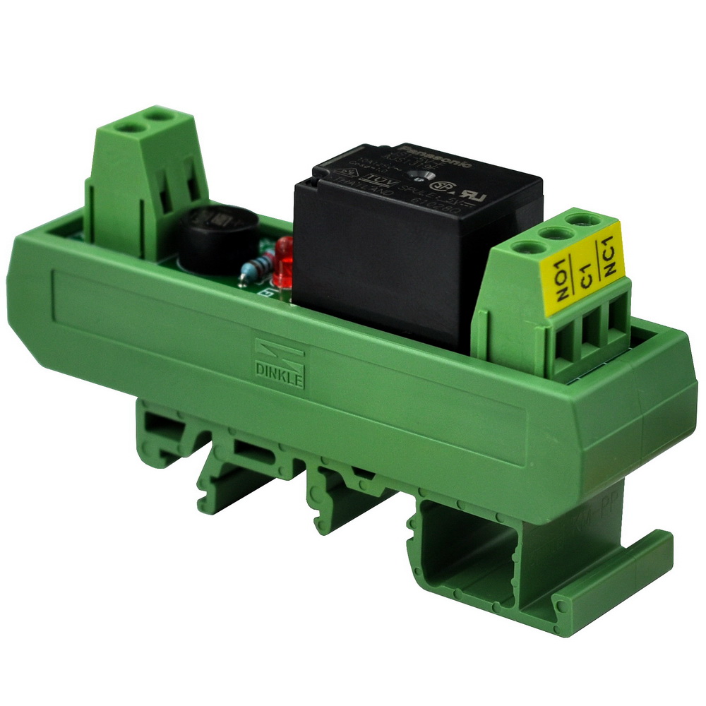 ELECTRONICS-SALON AC/DC 12V Slim DIN Rail Mount 10Amp SPDT Power Relay ...