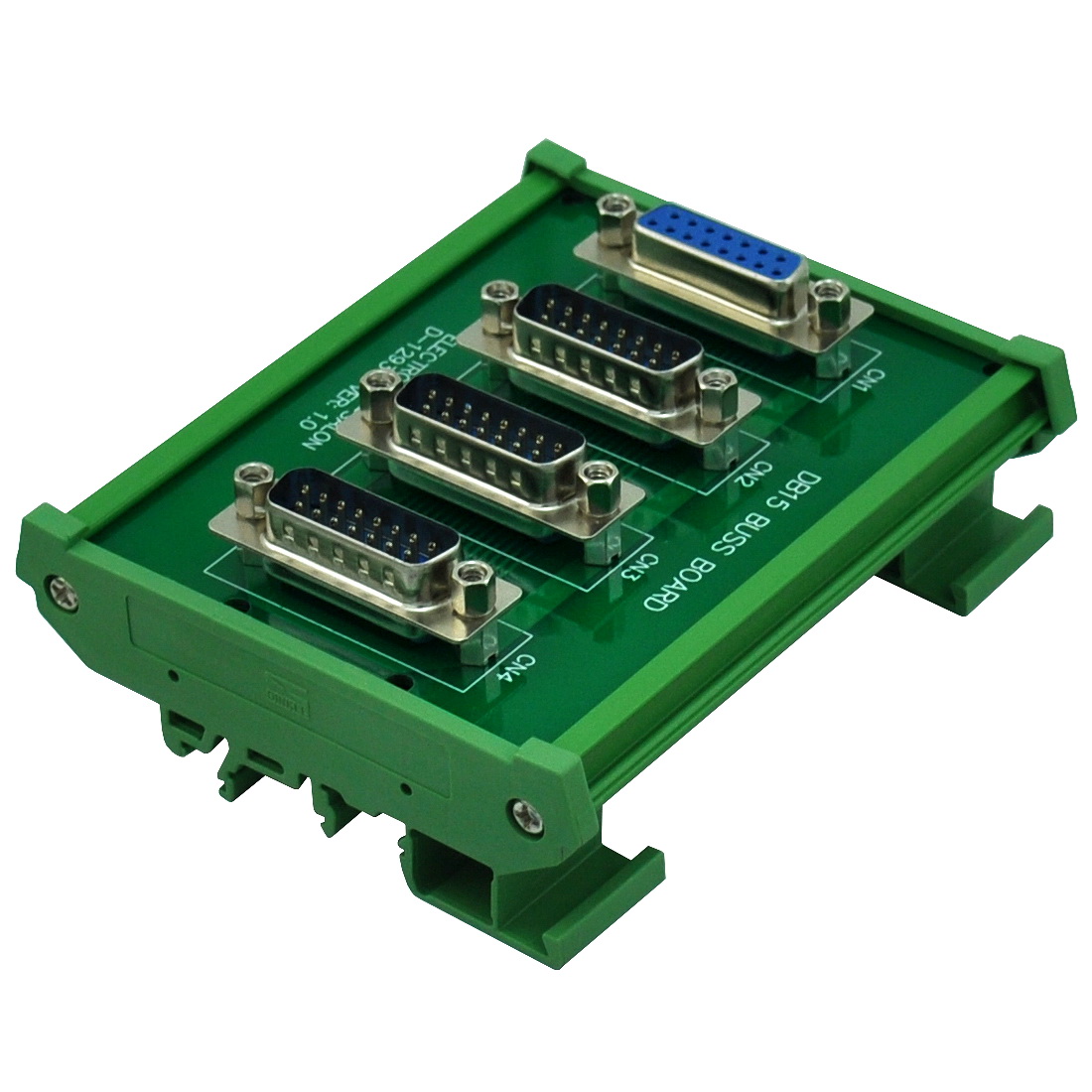 ELECTRONICS-SALON DIN Rail Mount DB15 1 Female 3 Male Buss Board, DB-15 ...