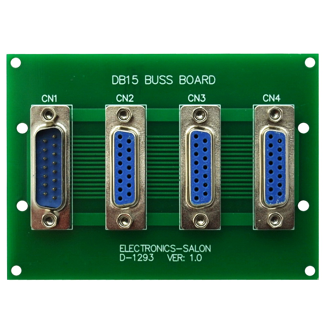 ELECTRONICS-SALON Panel Mount DB15 1 Male 3 Female Buss Board, DB-15 ...