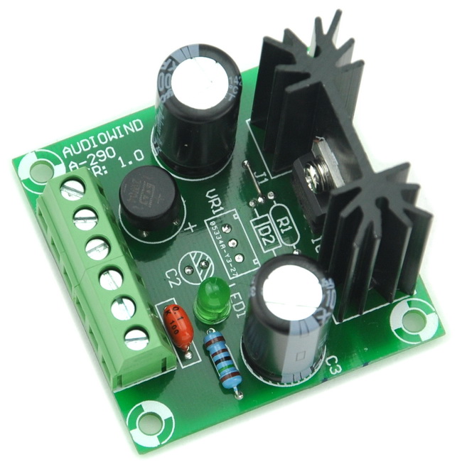 AUDIOWIND -5V DC Negative Voltage Regulator Module Board, Based on 7905 ...