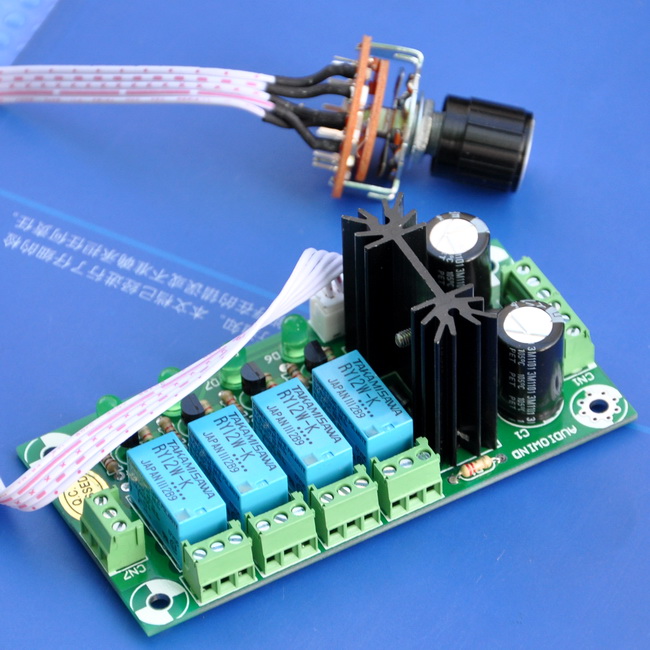 AUDIOWIND Audio Input Selector Relay Board, With 12V regulator ...