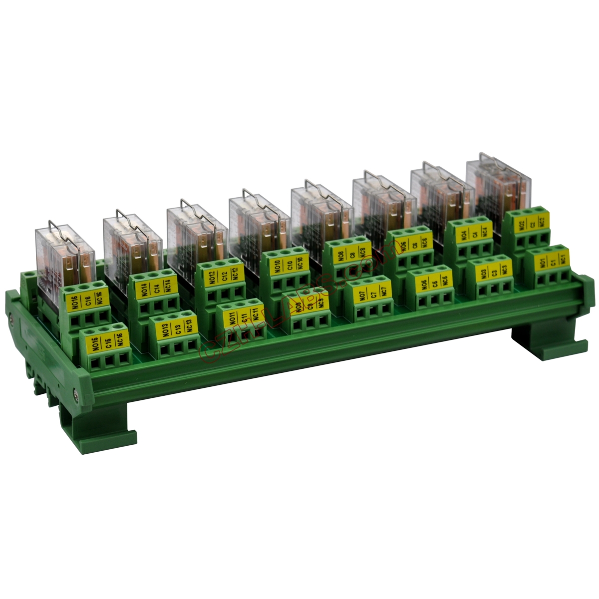 ELECTRONICS-SALON DIN Rail Mount AC/DC 12V Control 8 DPDT 5Amp ...