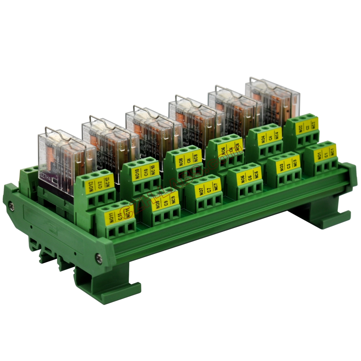 ELECTRONICS-SALON DIN Rail Mount AC/DC 12V Control 6 DPDT 5Amp ...