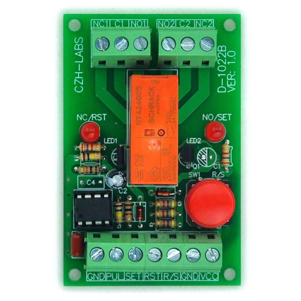 CZH-LABS Panel Mount Momentary-Switch/Pulse-Signal Control Latching ...