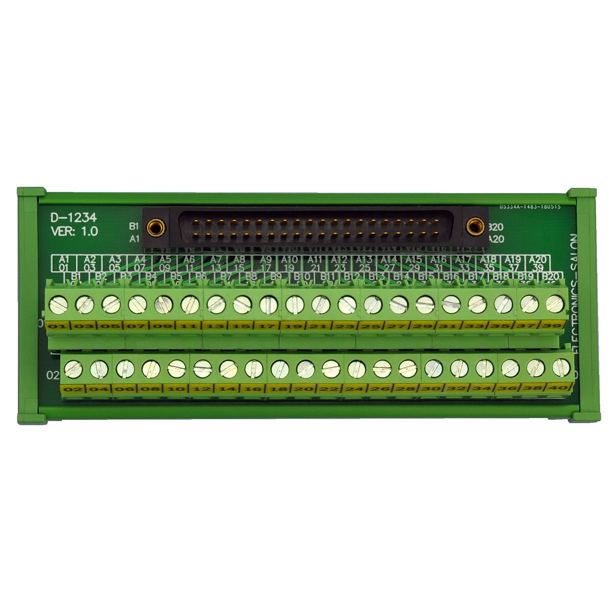 ELECTRONICS-SALON Compatible XW2B-40F5-P 40Pin Rectangular Connector ...