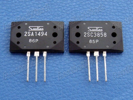 2SA1494 & 2SC3858 Original SANKEN Transistor, One Pair.