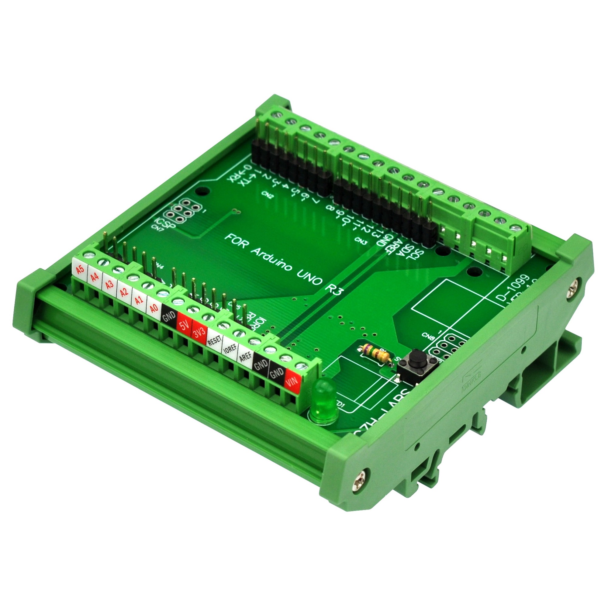 CZH-LABS DIN Rail Mount Screw Terminal Block Adapter Module, For ... CZH-LABS DIN Rail Mount Screw Terminal Block Adapter Module, For ...