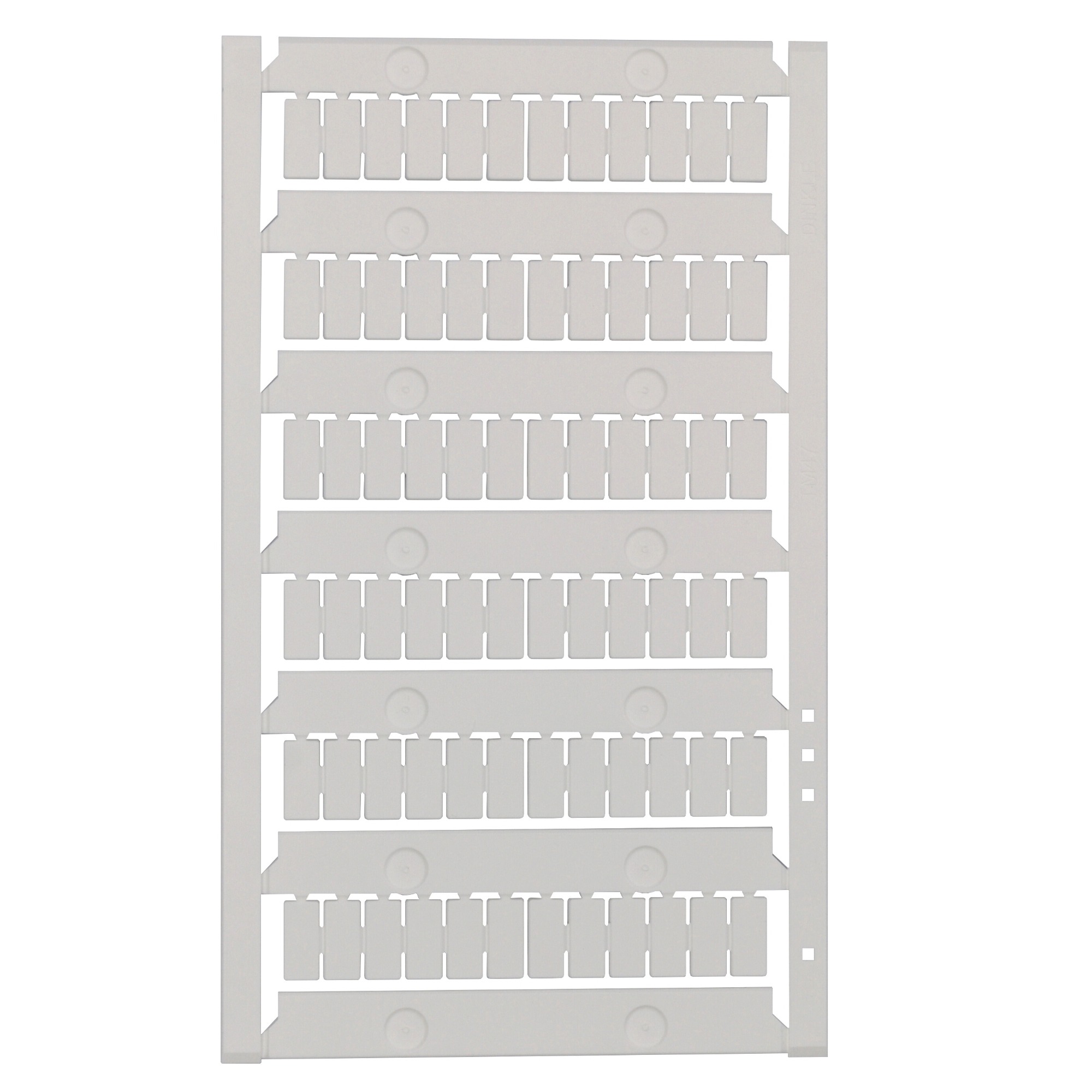 Dinkle TM47W DIN Rail Terminal Block Marking Label - White Marking Tags