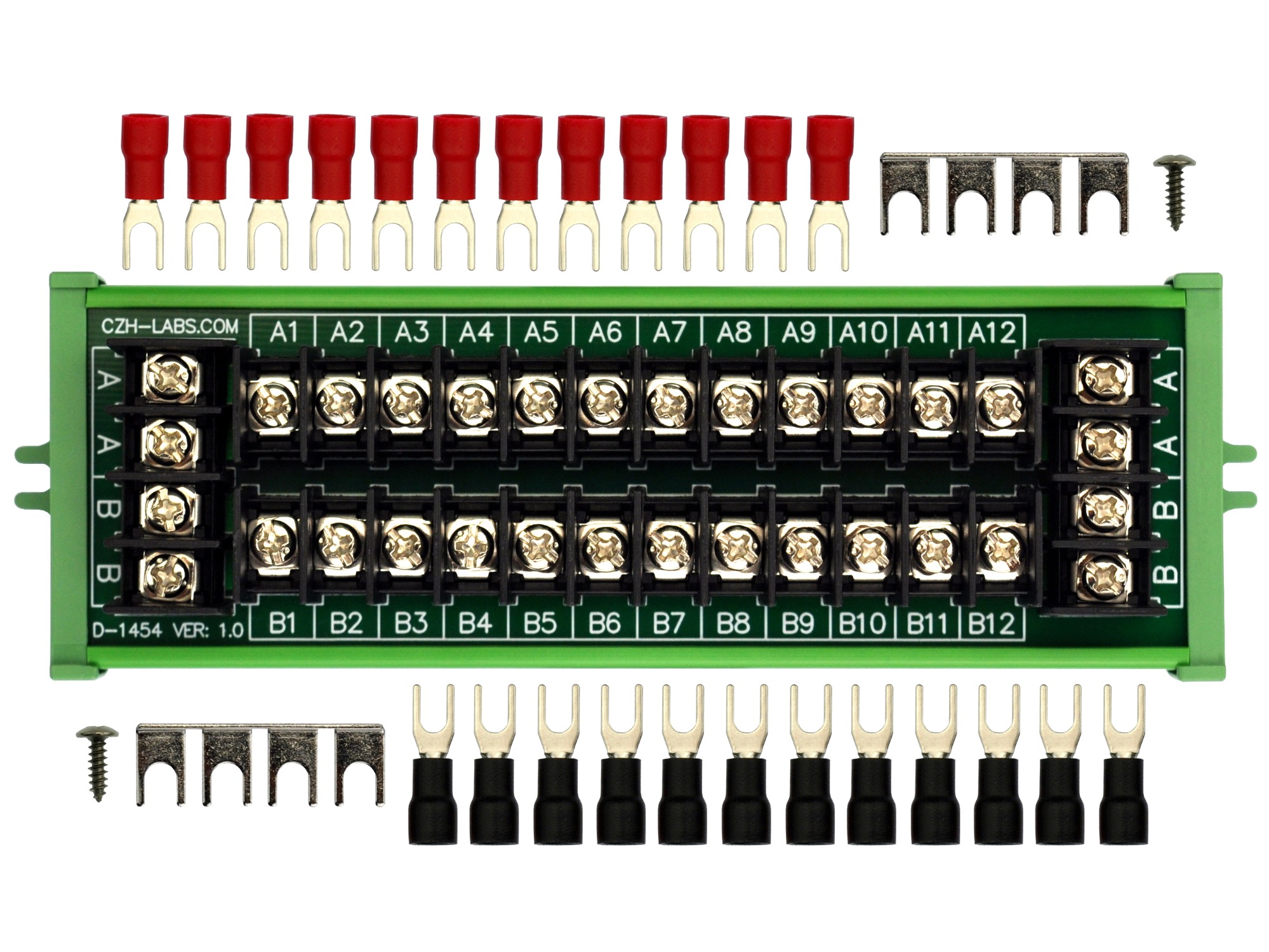 20Amp 2x12 Position Barrier Terminal Block Power Distribution Module