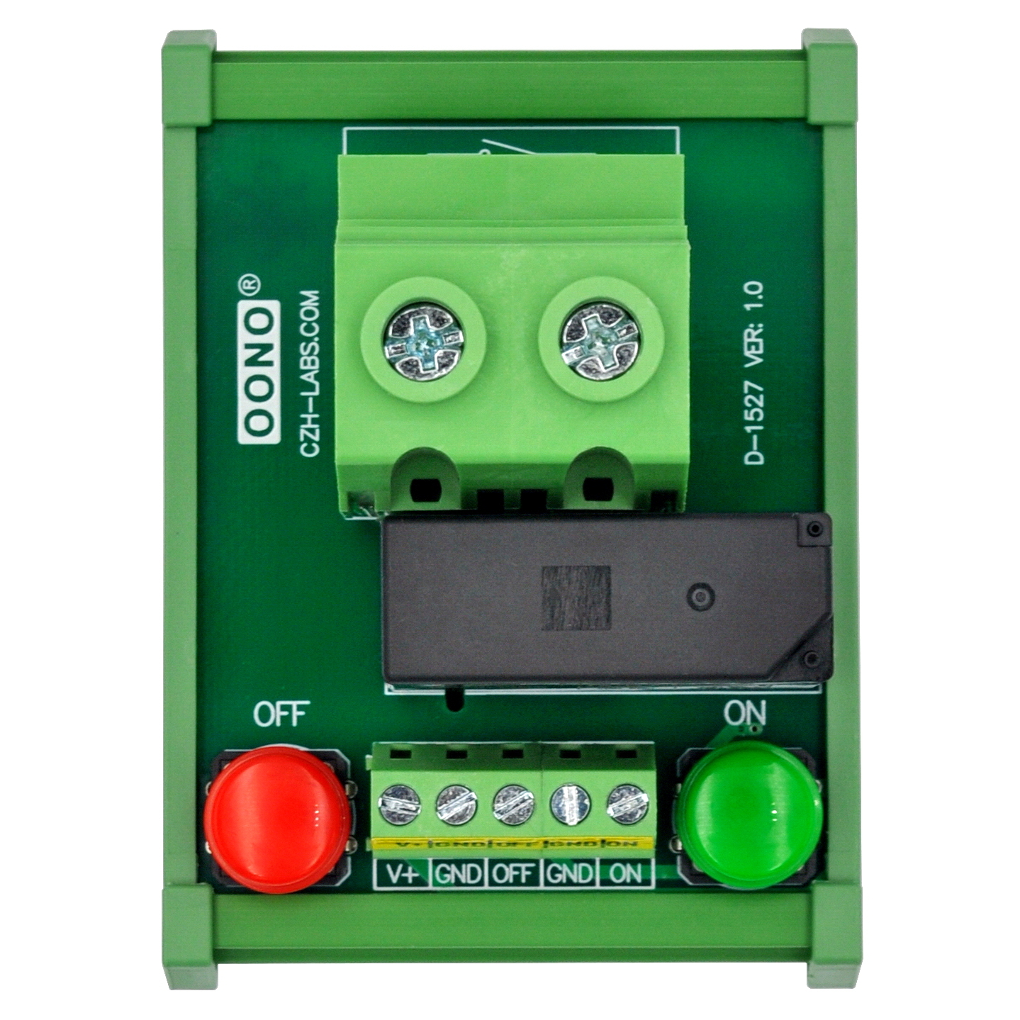 DC12V SPST 90Amp 277VAC/60VDC Latching Relay Module, DIN Rail Mount ...