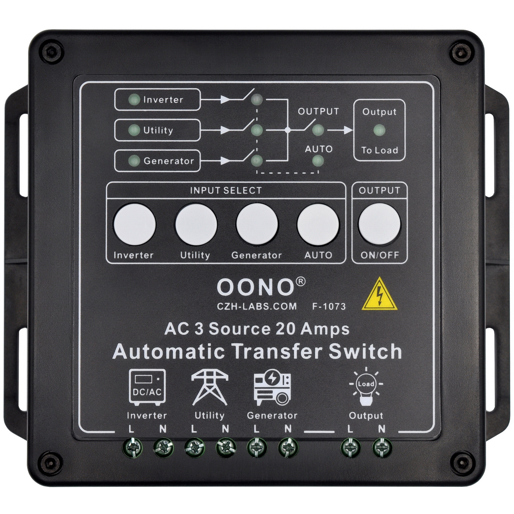 Manual and Automatic Transfer Switch, 3 Input 1 Output, AC230V 20A, ATS Auto Transfer Switch ...