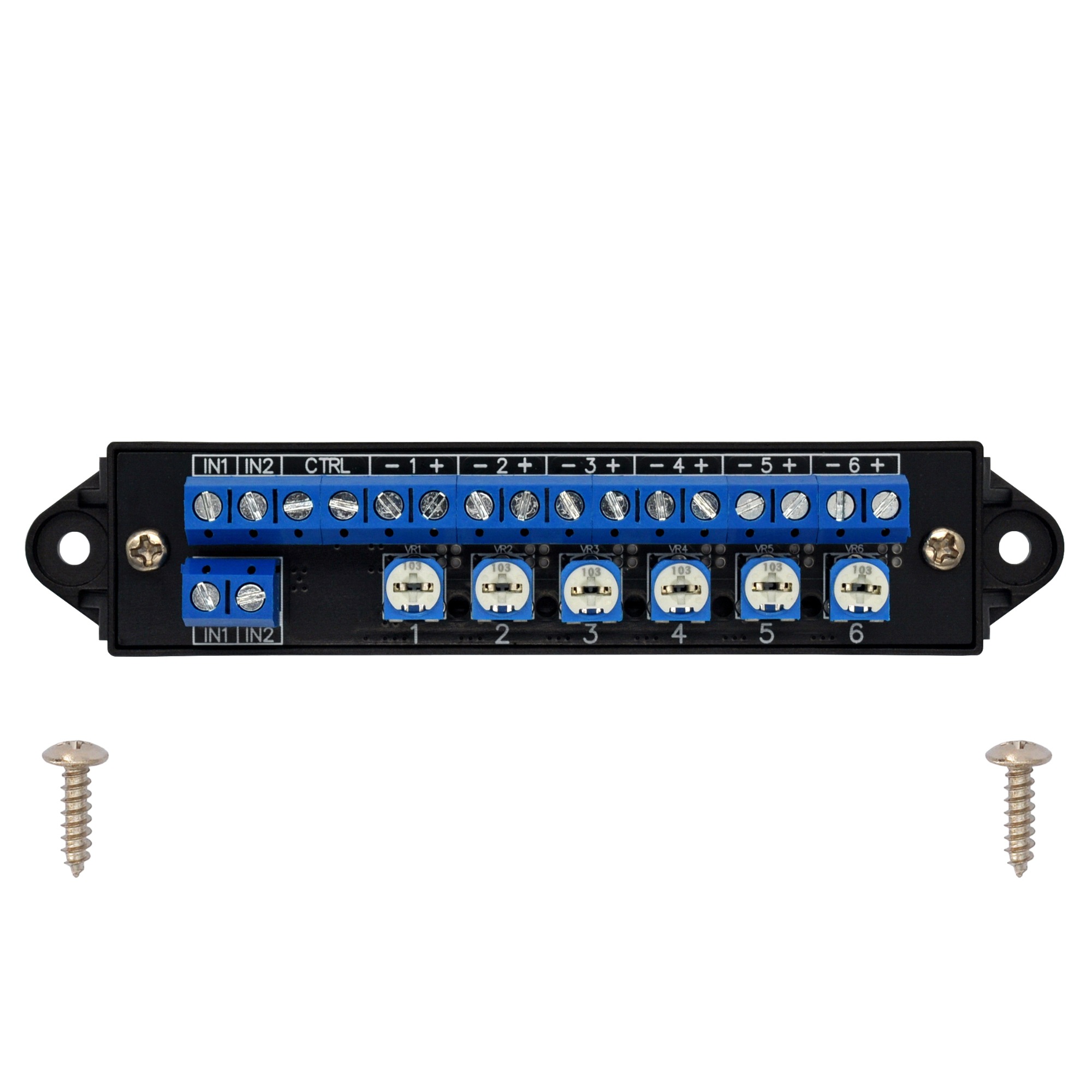 Dimmer Control 6-Lights LED Hub Distribution Module, AC/DC 5 to 24V ...